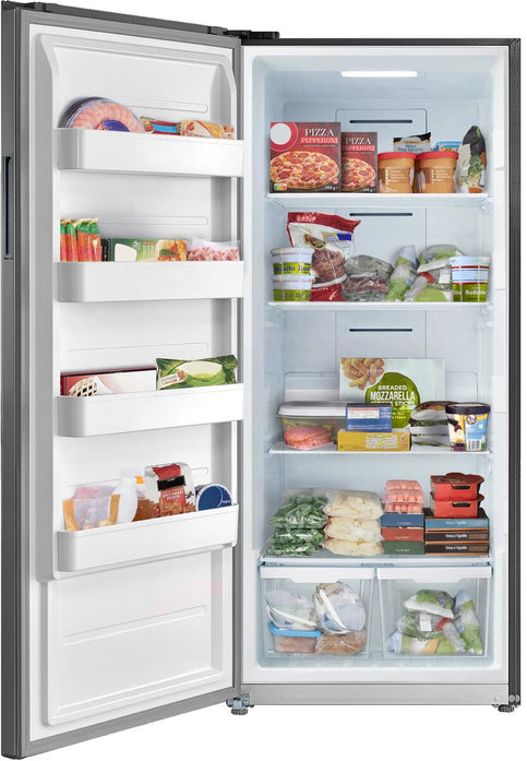 Forte 33 Inch Stainless Steel Freestanding Upright Freezer W Left Hing ...