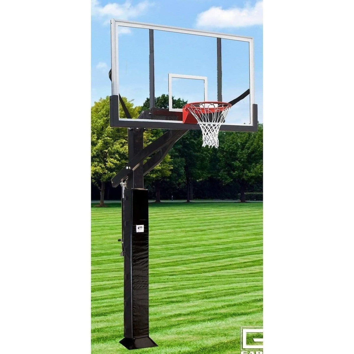 Gared 42" x 72" All Pro Jam Adjustable In Ground Basketball Hoop GP12A ...